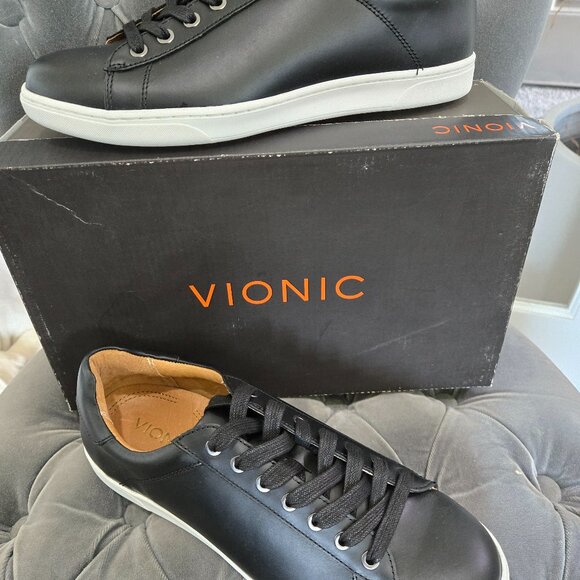 Vionic | Shoes | Mens Vionic Baldwin Black Leather Size 85 | Poshmark